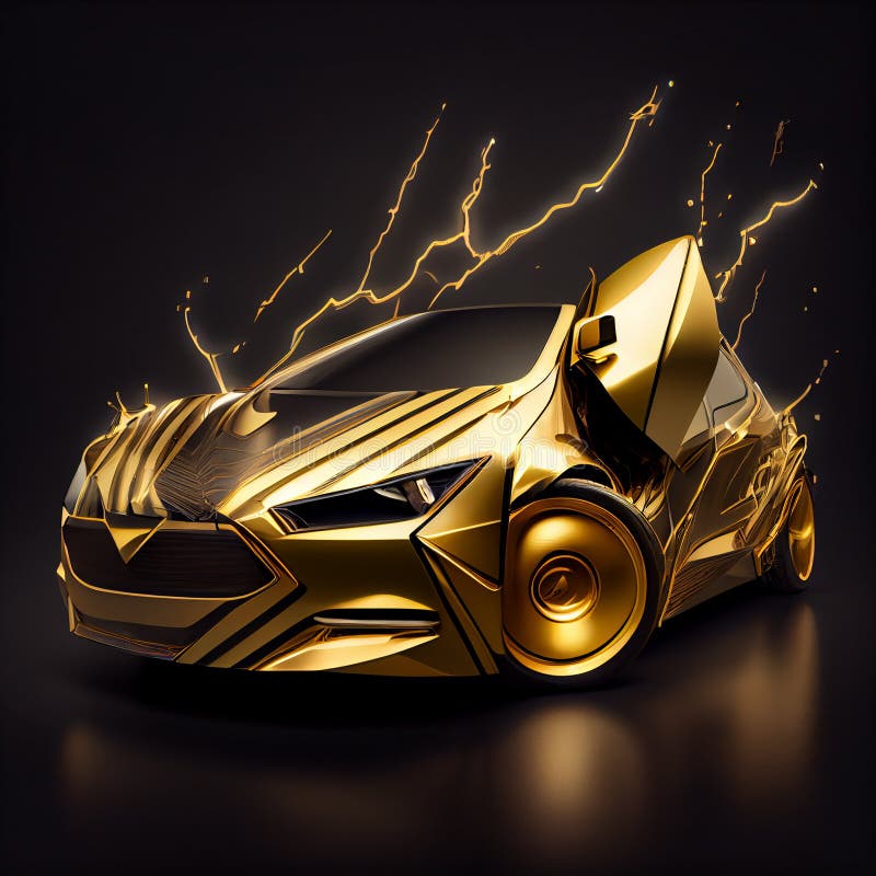 Electric car concept stock illustration. Illustration of electrical ...