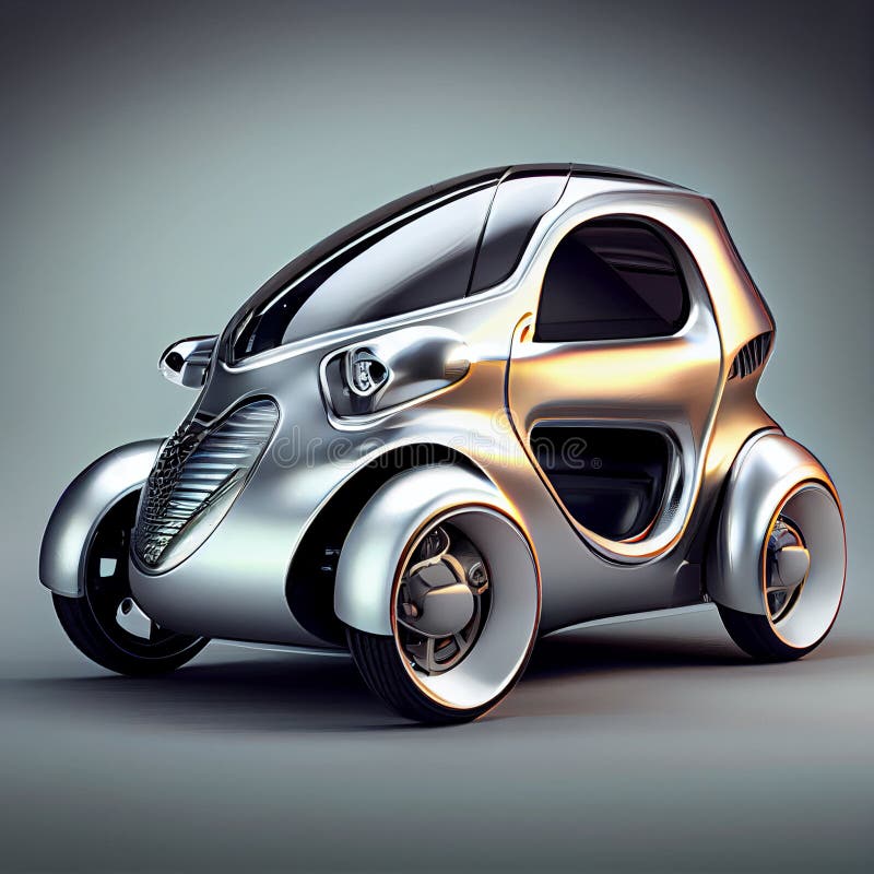 Electric car concept stock illustration. Illustration of modern - 269660945