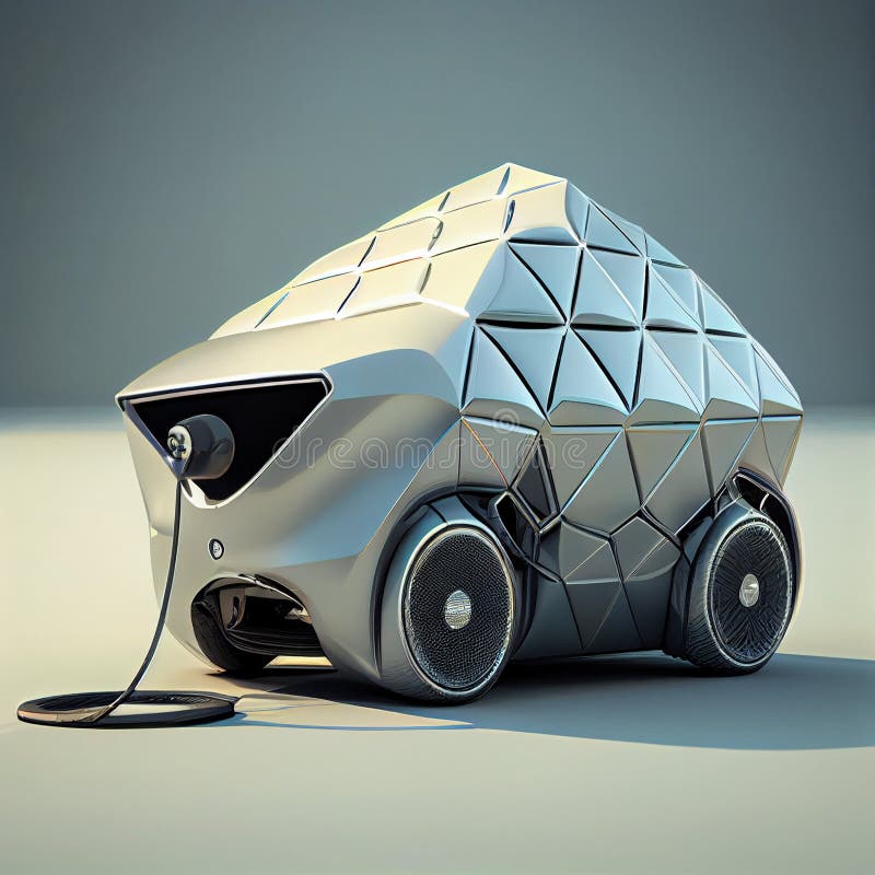 Electric car concept stock illustration. Illustration of cell - 269660952