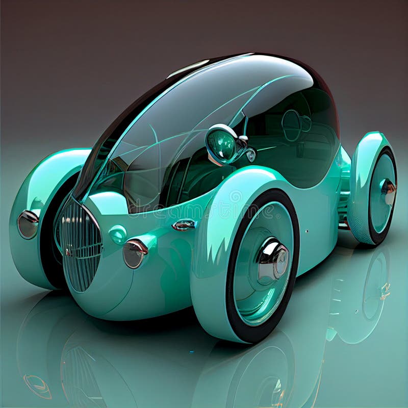 Electric car concept stock illustration. Illustration of transportation ...