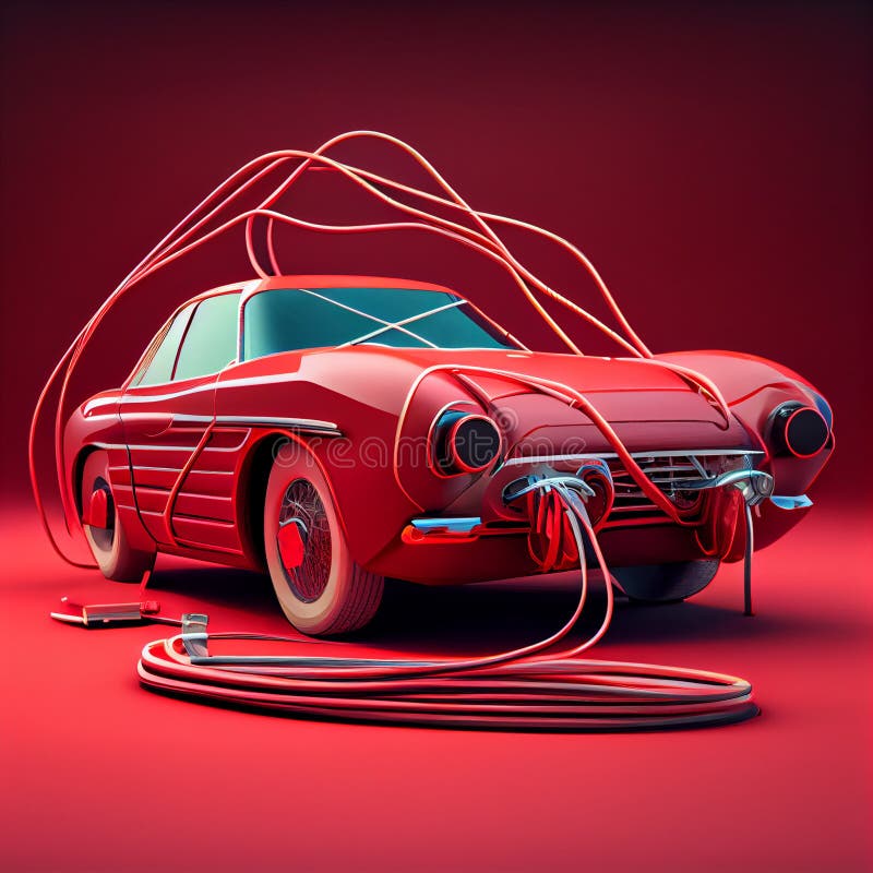 Electric car concept stock illustration. Illustration of autonomous ...