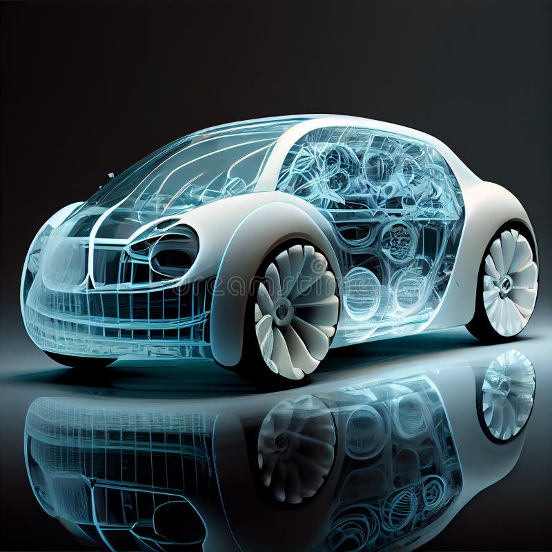 Electric car concept stock illustration. Illustration of transport ...