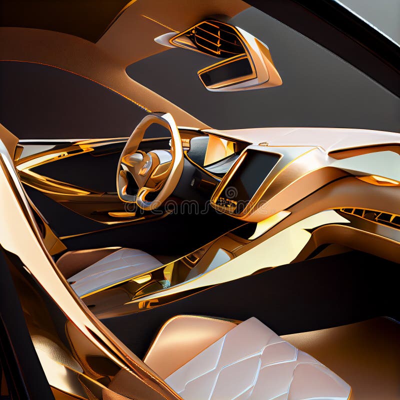 Electric car concept stock illustration. Illustration of future - 270496937