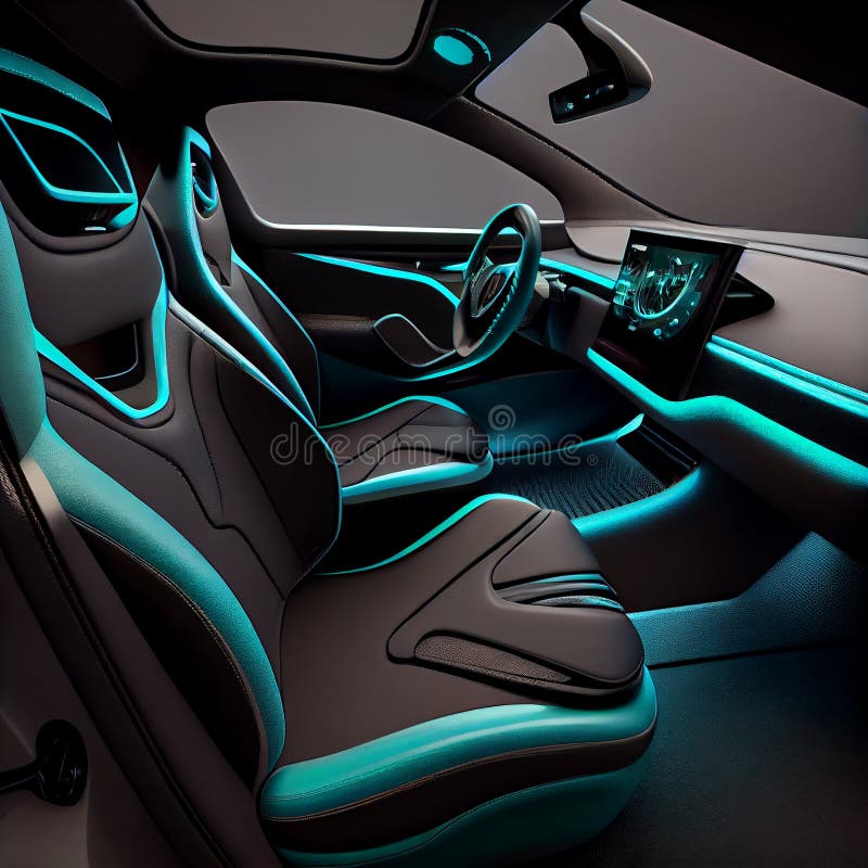 Electric car concept stock illustration. Illustration of energy - 270496948