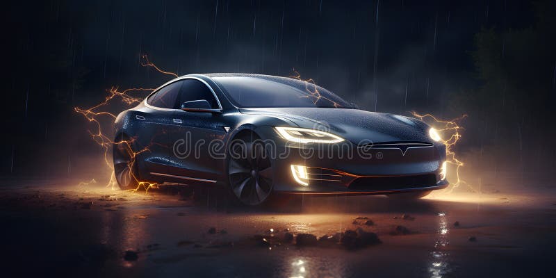 Electric Car Environment Sustainability Dynamic Lightning One ...