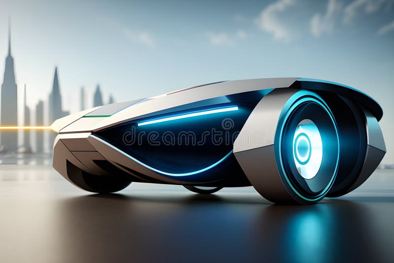 Electric Car, Hyper Realistic, Futuristic, Fantasy, AI Generative Stock ...