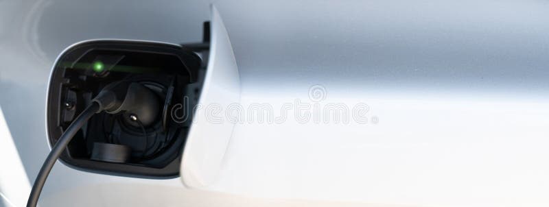 Electric car inlet stock image. Image of battery, charge - 268443729