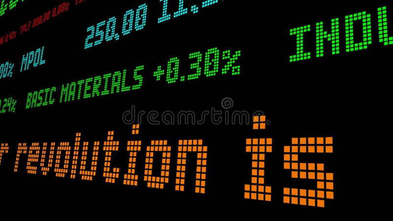 The Electric Car Revolution is on Track Stock Ticker Stock Video ...