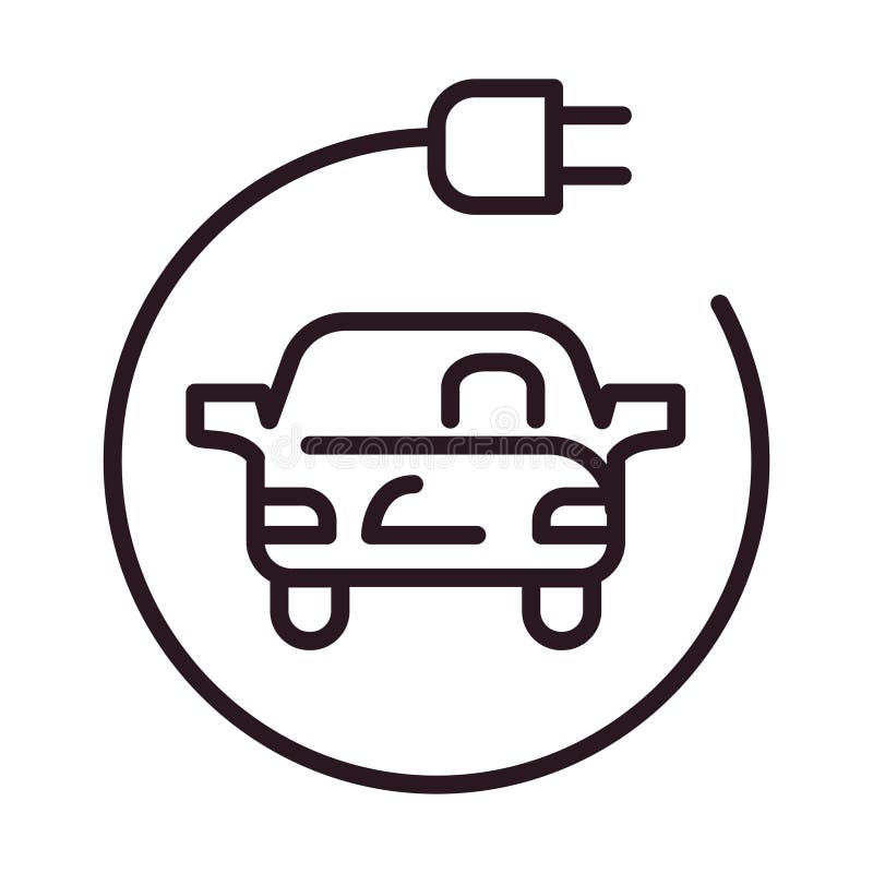 Electric Car Transportation Stock Vector - Illustration of charging ...