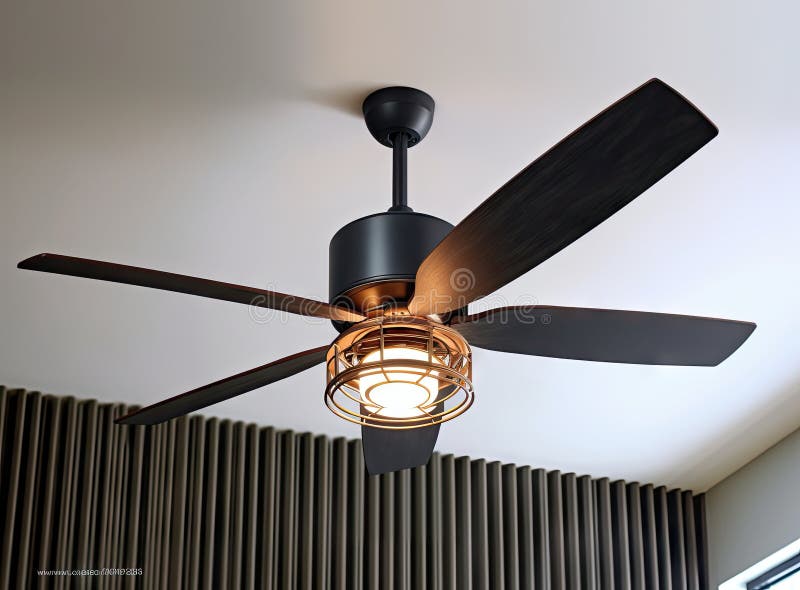 Electric Ceiling Fan Created with Generative AI Technology Stock ...