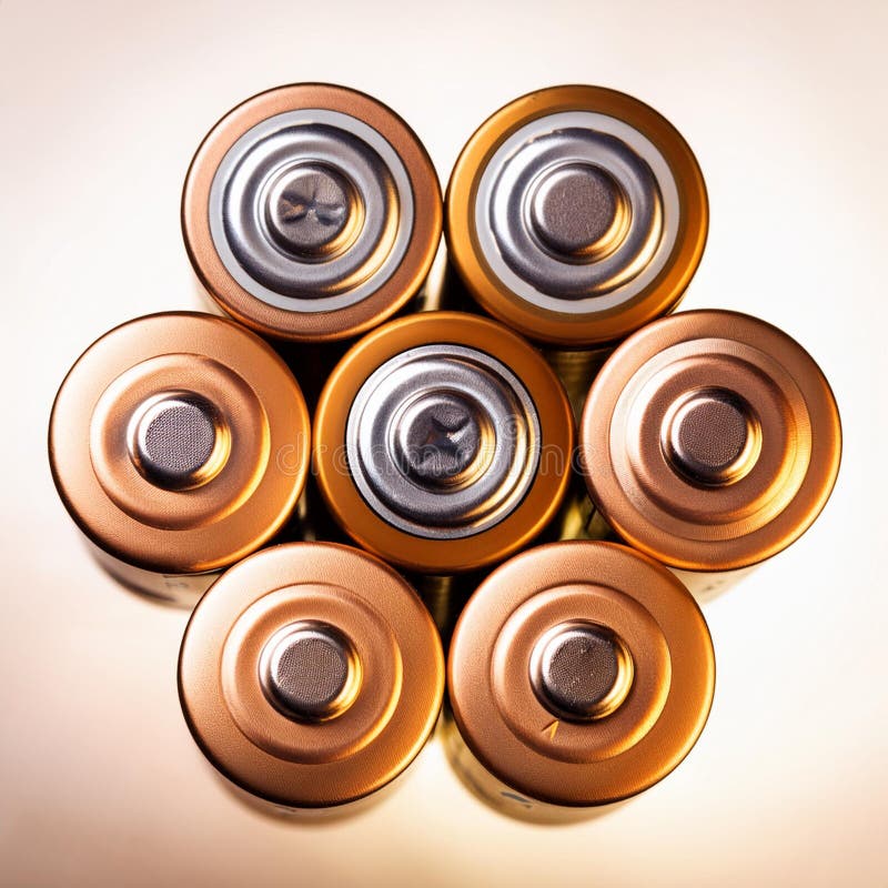 Electric Cell Batteries, AI Generated Stock Illustration - Illustration ...