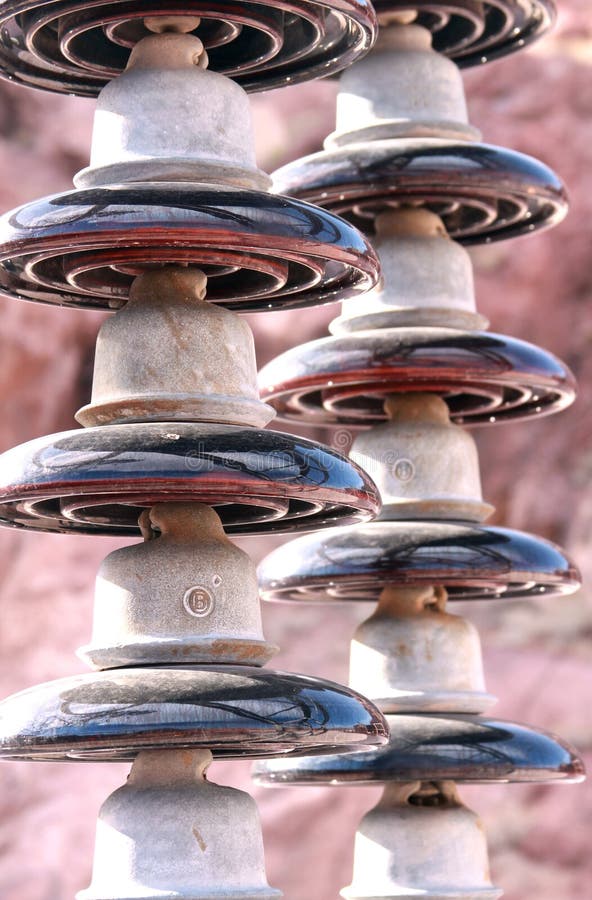 Electric Ceramic Insulators Stock Image - Image of electrical ...