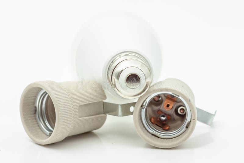 Electric Ceramic Socket E27 Stock Image - Image of ceramic, lamp: 255062021