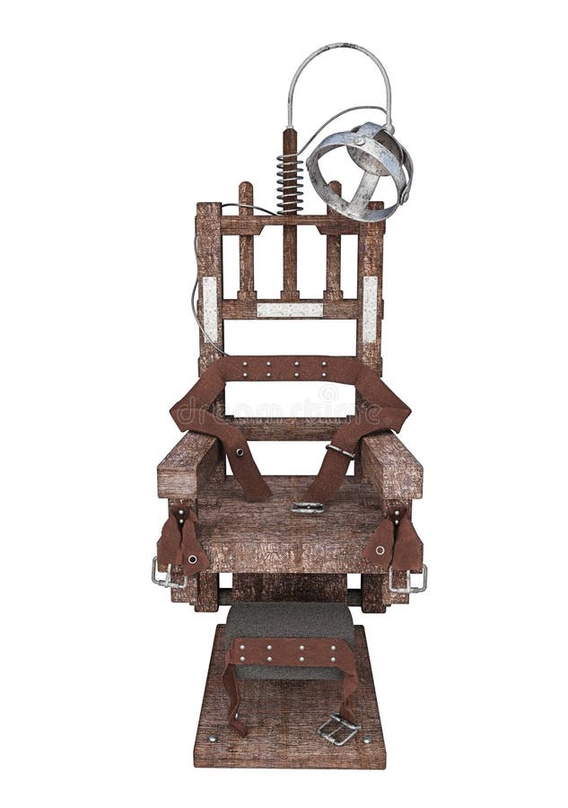 Electric Chair Isolated stock illustration. Illustration of electricity ...