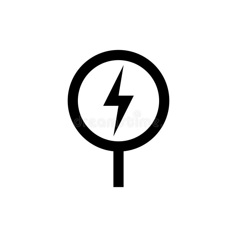 Electric Charge Sign and Symbol for Website Design or Template Design ...