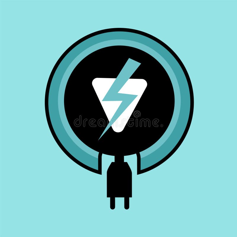 Electric charge symbol stock vector. Illustration of discharge - 90627097