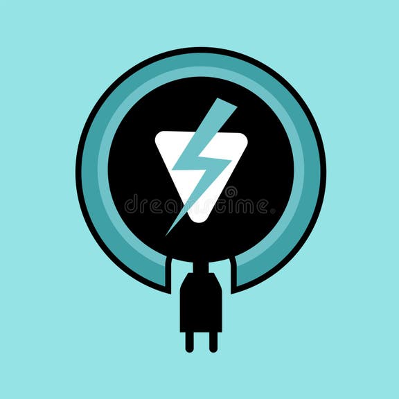 Electric charge symbol stock vector. Illustration of discharge - 90627097