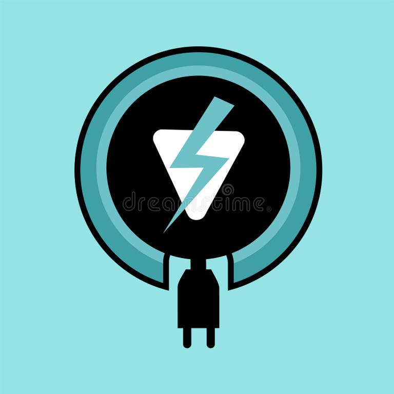 Electric charge symbol stock vector. Illustration of discharge - 90627097