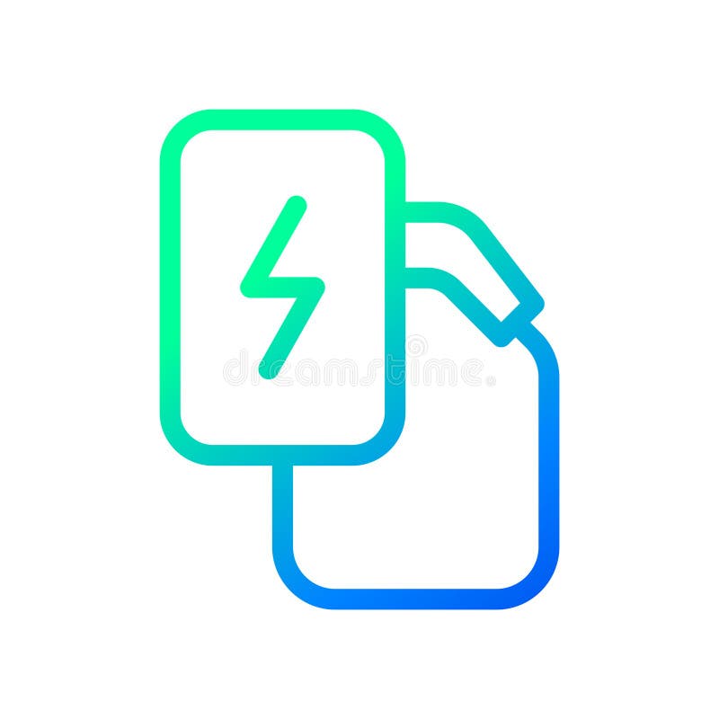 Electric Charging Icon, Ev Charging Point Station Stock Vector ...