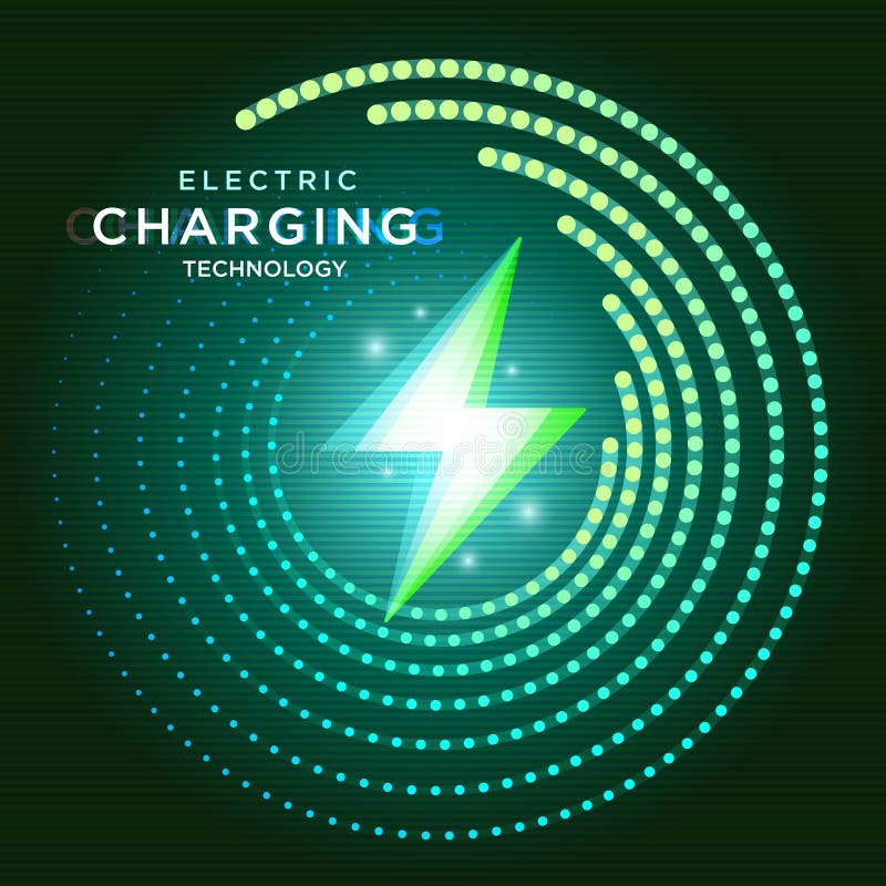 Electric Charging Technology Concept Stock Vector - Illustration of ...
