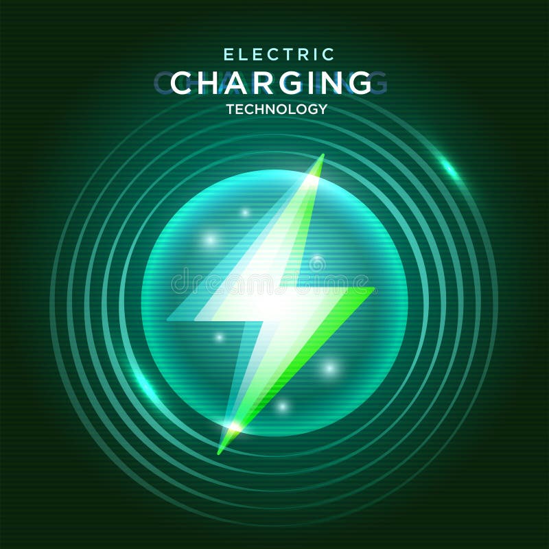 Electric Charging Technology Concept Stock Vector - Illustration of ...