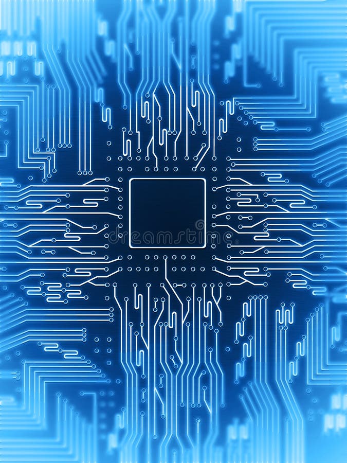 Electric circuit stock illustration. Illustration of chip - 24717179
