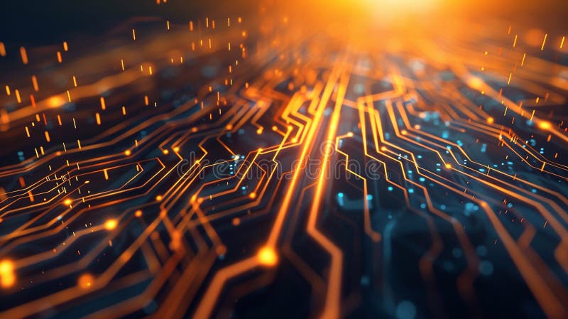 Electric Circuit Board Background Stock Illustration - Illustration of ...