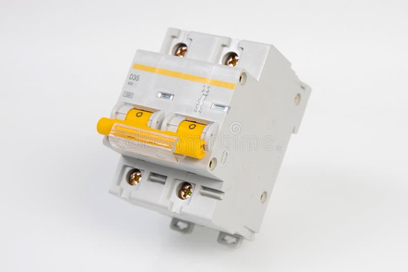 Electric Circuit Breaker Isolated Stock Image - Image of industry ...