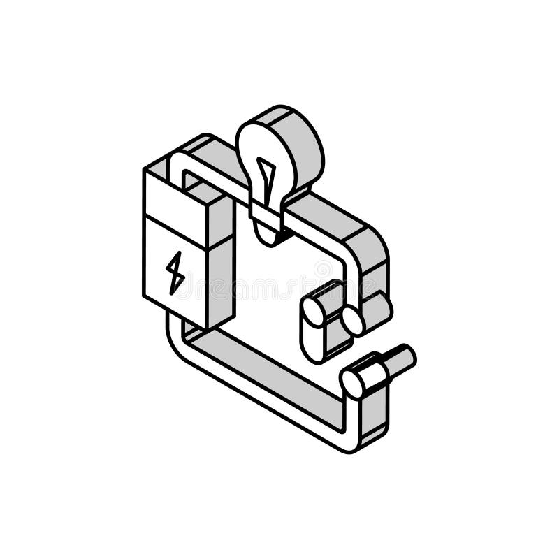 Electric Circuit Electrical Engineer Isometric Icon Vector Illustration ...