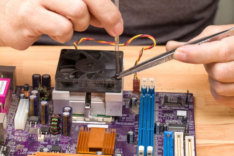 Electric Circuit. High Technology. Soft Focus. Blurry Focus Stock Image ...