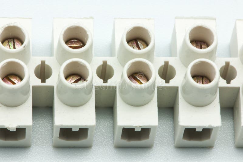 Electric Clamps with Red Dielectric Handles Close-up Stock Photo ...