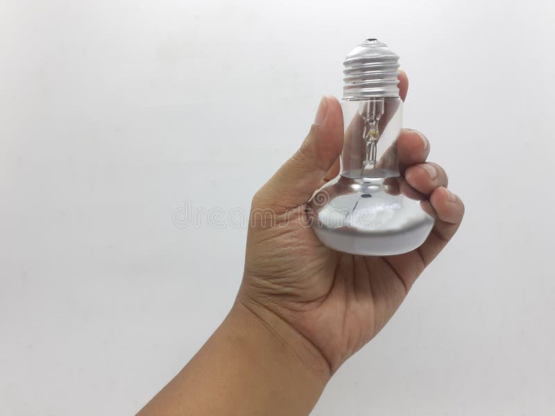Electric Clean Bright Light Bulb in White Background Stock Photo ...