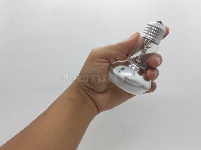 Electric Clean Bright Light Bulb in White Background Stock Photo ...