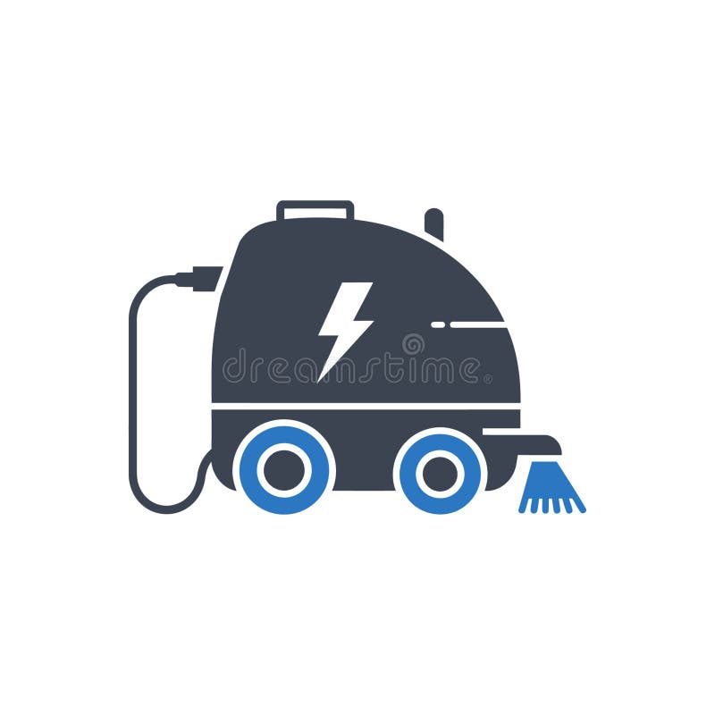 Electric Cleaning Machine Icon Stock Vector - Illustration of sign ...