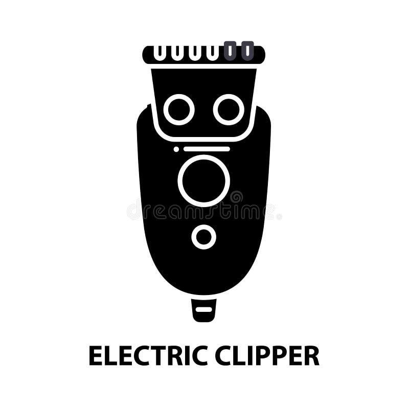 Clipper Icon, Black Vector Sign with Editable Strokes, Concept ...