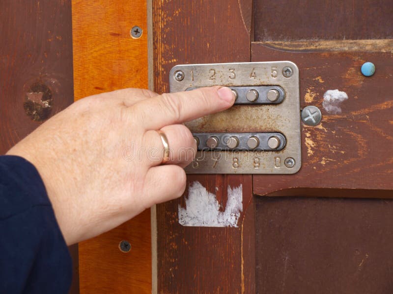 Electric code lock stock image. Image of home, electronic - 11543437