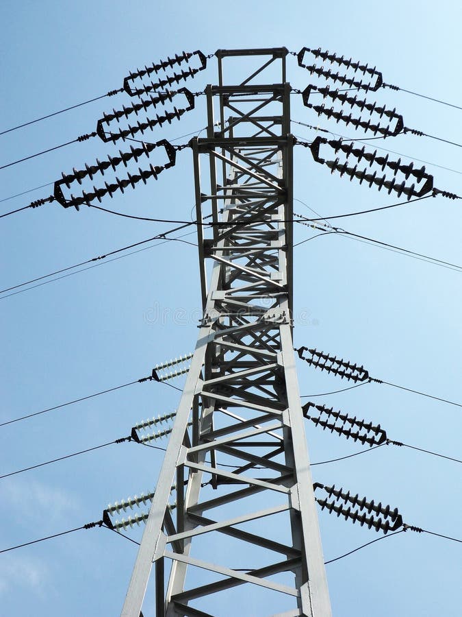 Electric column - old stock photo. Image of electricity - 141089280