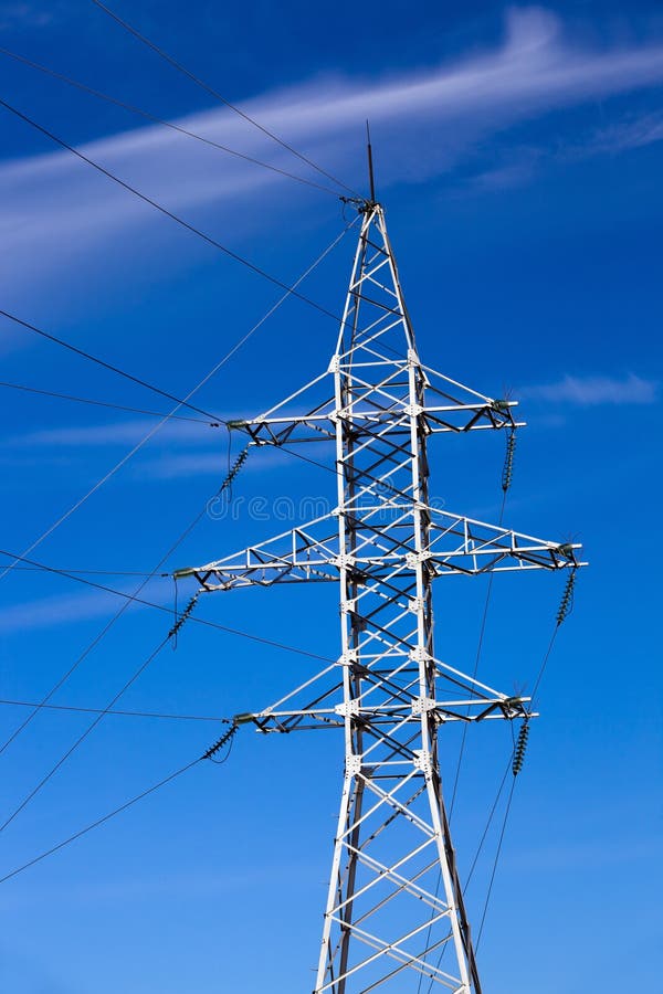 Metal column stock photo. Image of cable, construction - 121610508