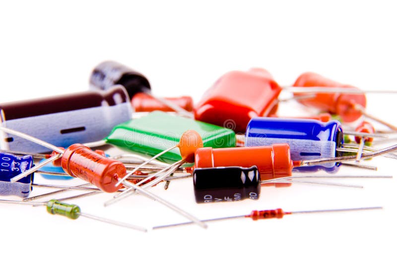 Electronics Components Frame Stock Image - Image of electric, engineer ...