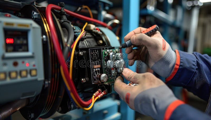 Electric Compressor Maintenance: the Key To Uptime Stock Photo - Image ...