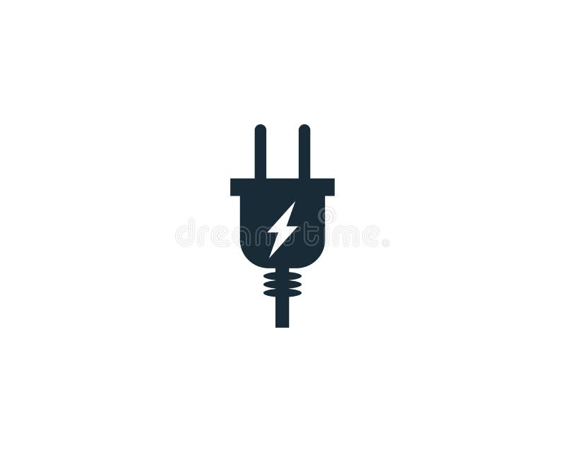 Electric Connection Wire Icon Vector Logo Template Illustration Design ...