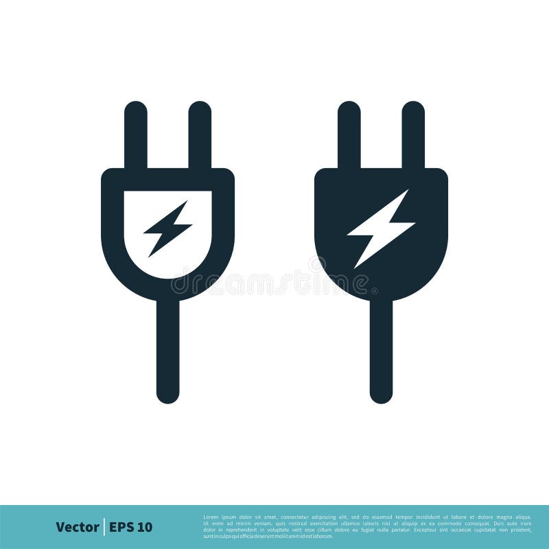 Electric Connection Wire Icon Vector Logo Template Illustration Design ...