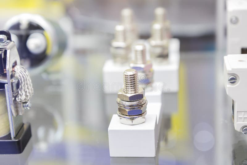 Electric Connector Spare Part Stock Image - Image of metal, industry ...