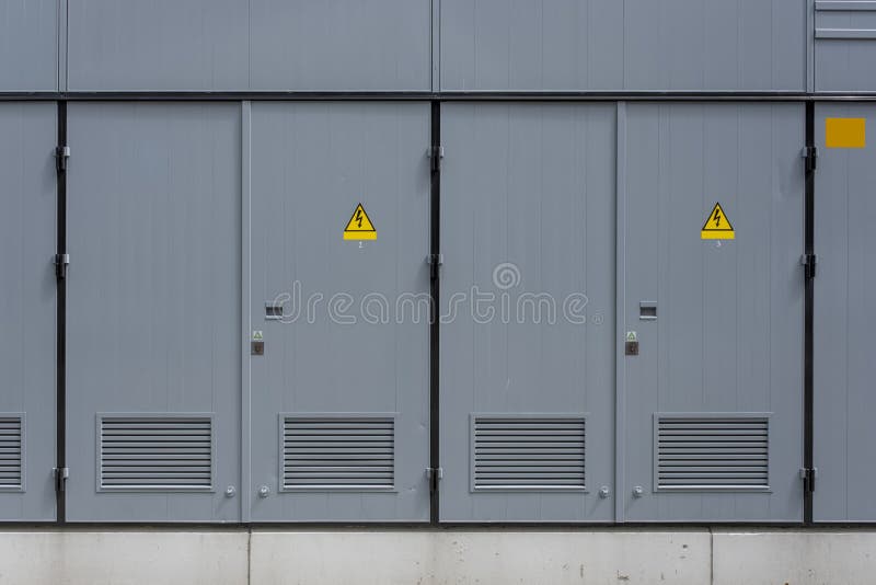 Electric Control High Voltage Relay House. Electrical Relay Cabin ...