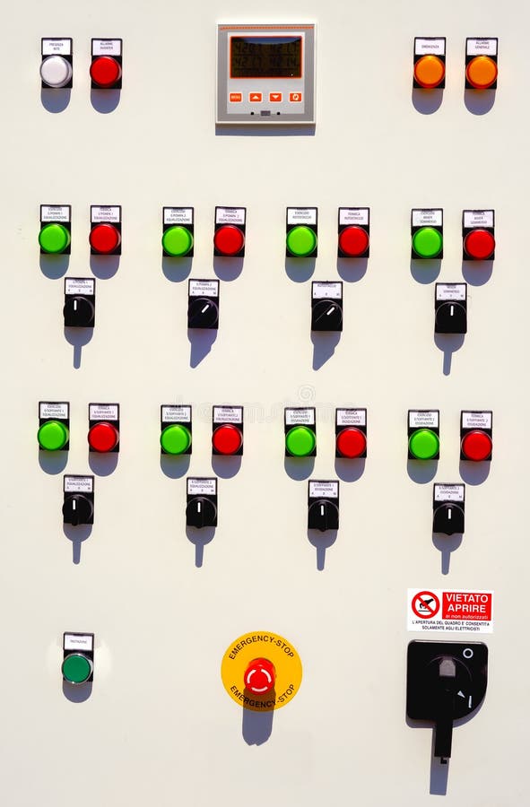 Electric Control Panel Board Stock Photo - Image of control, panelboard ...