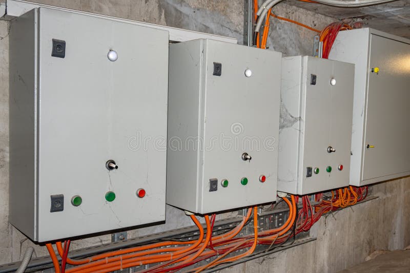Electric Control Panel. Electrical Installations and Distribution ...