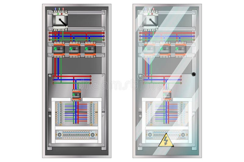 Electric Control Panel. Production Control Panel and Control of ...