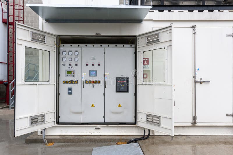 Electric Control Panel. Technology Stock Image - Image of equipment ...