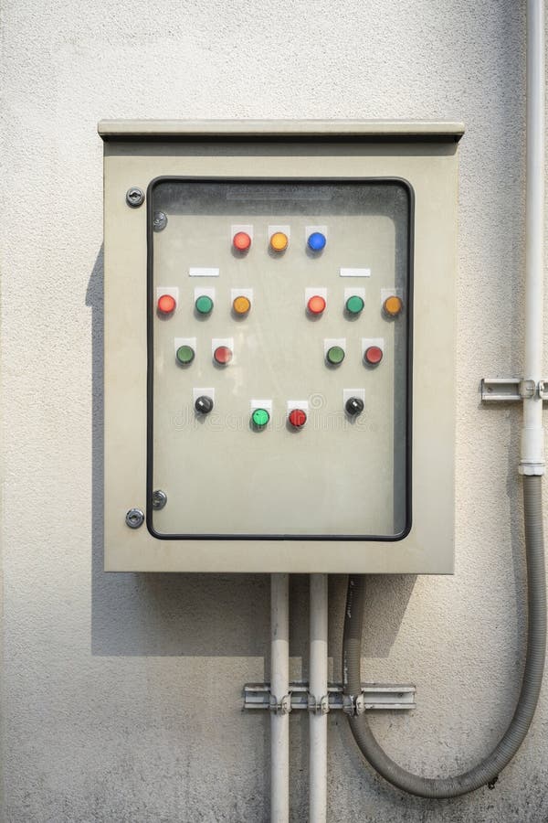 Electric Controller Box with Many Color Button Stock Image - Image of ...