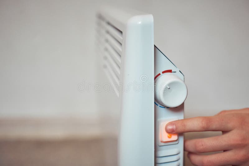 Electric Con, Room Heating Using Electrical Appliances Stock Image ...